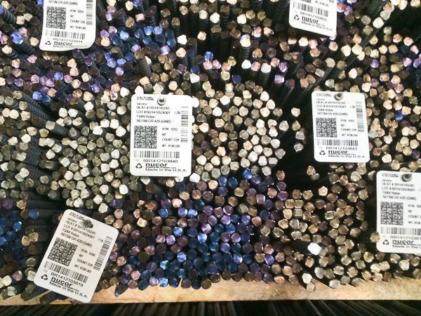 tags welded to rebar bundle ends - Pannier Corporation